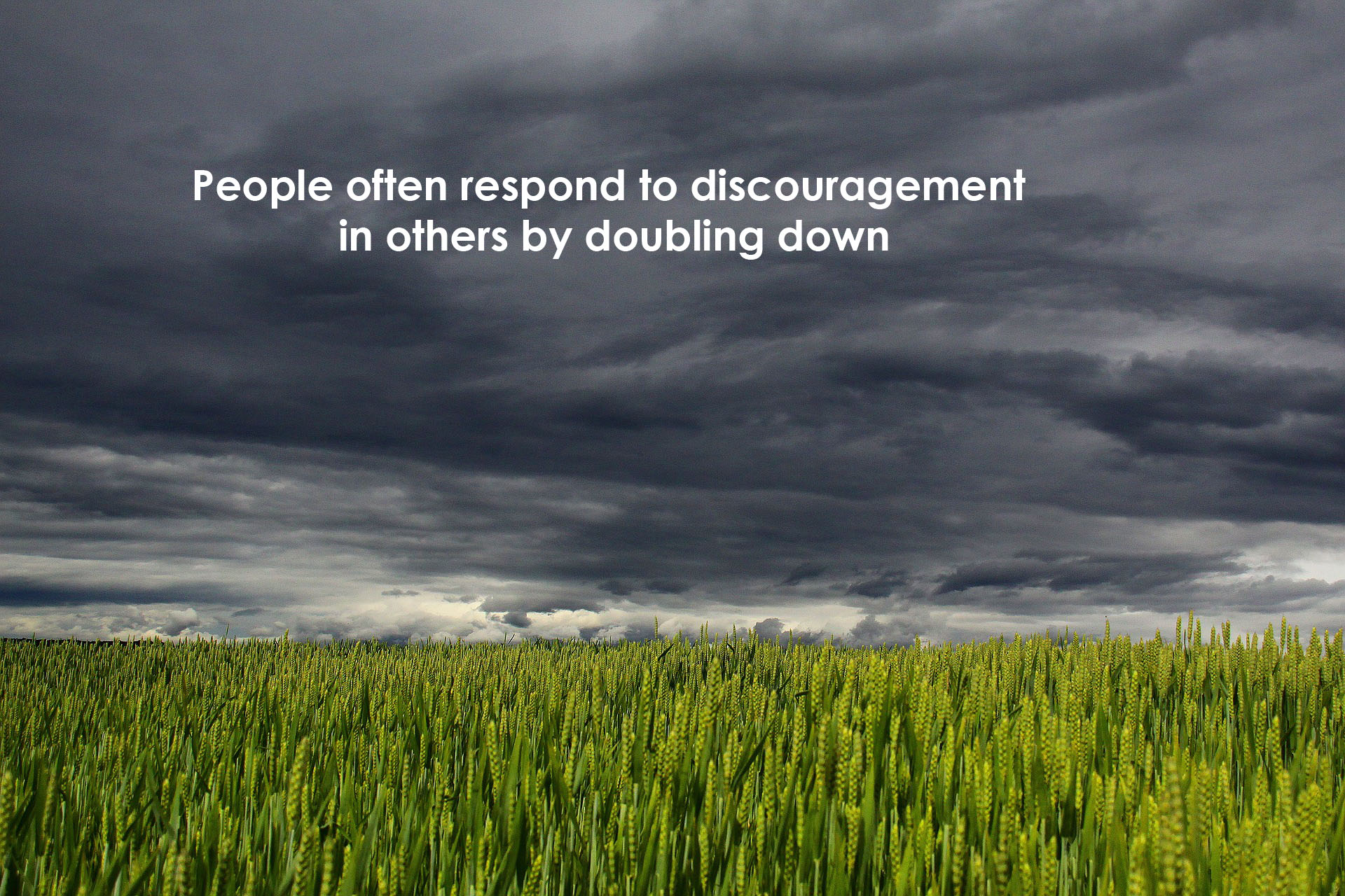 Dealing with Discouragement – New Horizon Partners